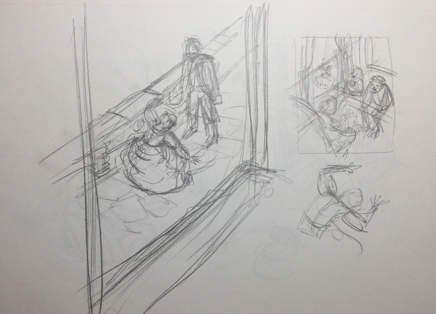 The Ghost’s Walk – Gerry Mooney Illustrating Dickens