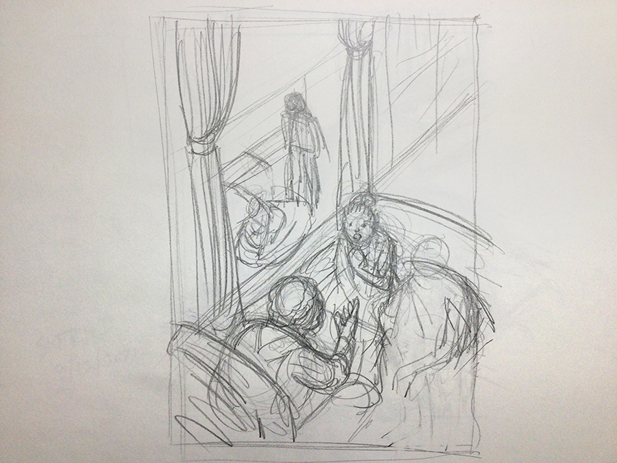 The Ghost’s Walk – Gerry Mooney Illustrating Dickens