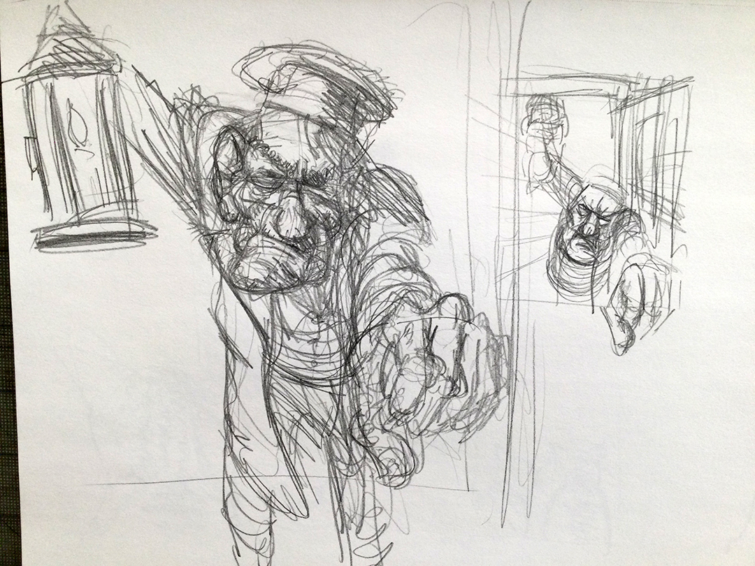 Mr. Krook – Gerry Mooney Illustrating Dickens