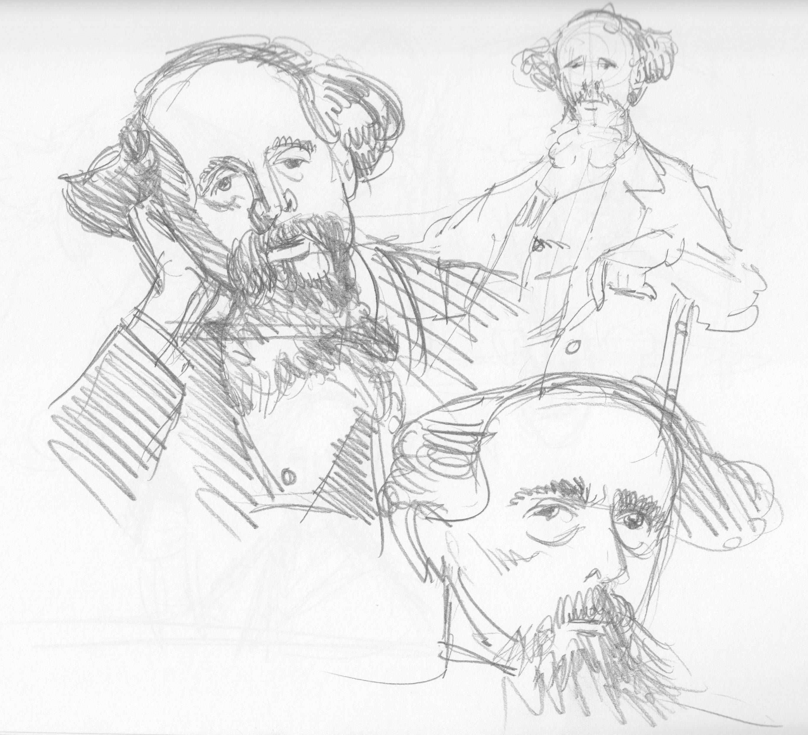 My Dickens Portrait – Gerry Mooney Illustrating Dickens