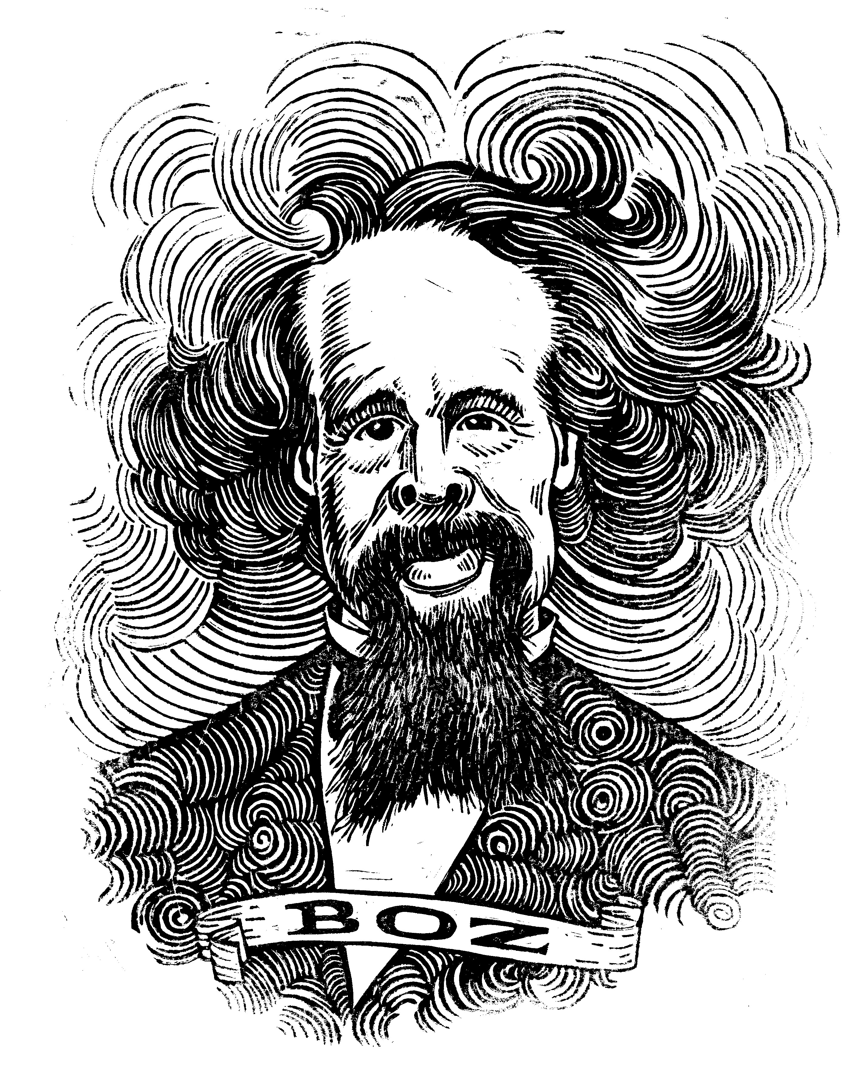 My Dickens Portrait – Gerry Mooney Illustrating Dickens