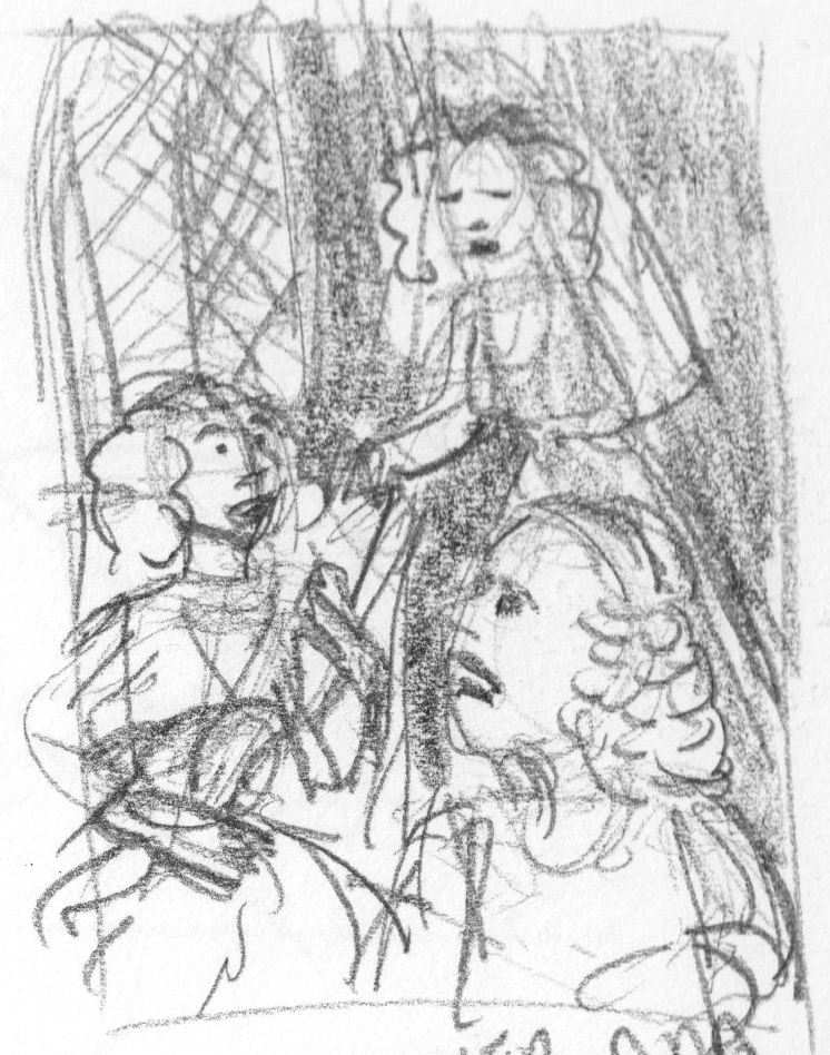 Ada, Esther and Lady Dedlock – Gerry Mooney Illustrating Dickens