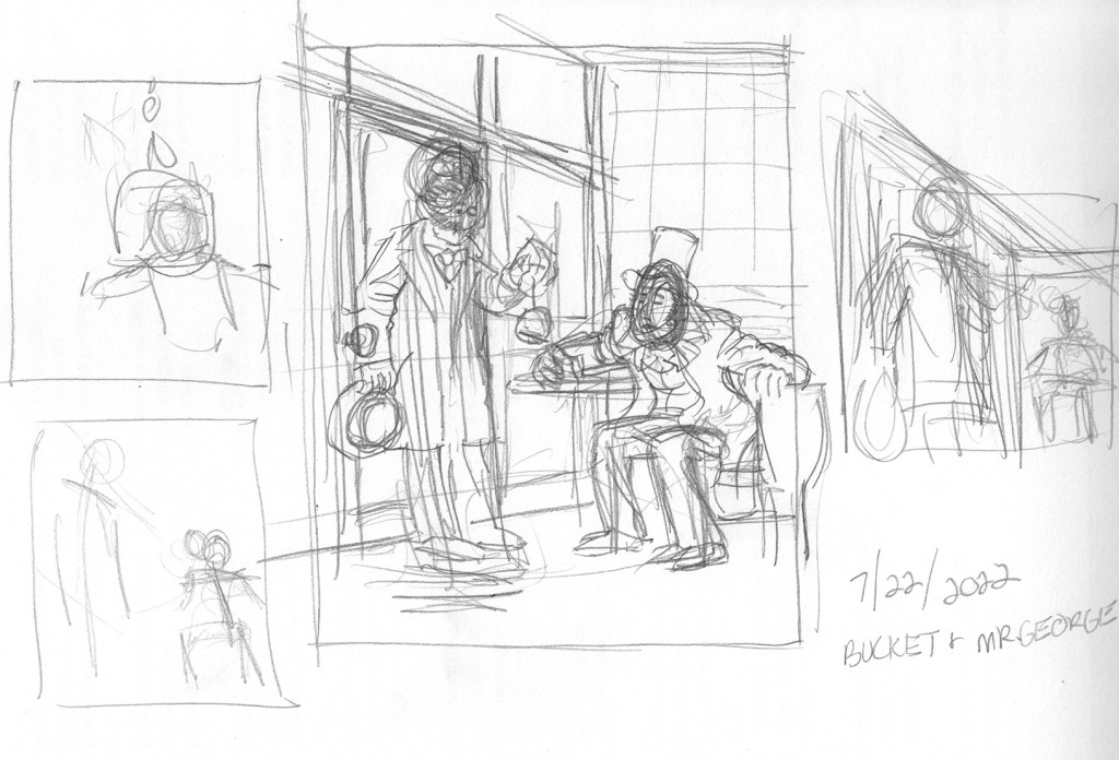 Inspector Bucket – Gerry Mooney Illustrating Dickens
