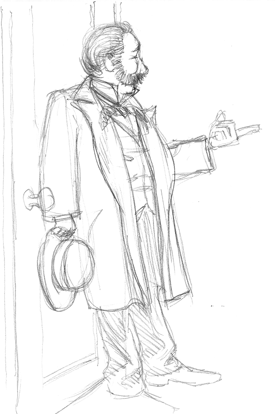Inspector Bucket – Gerry Mooney Illustrating Dickens