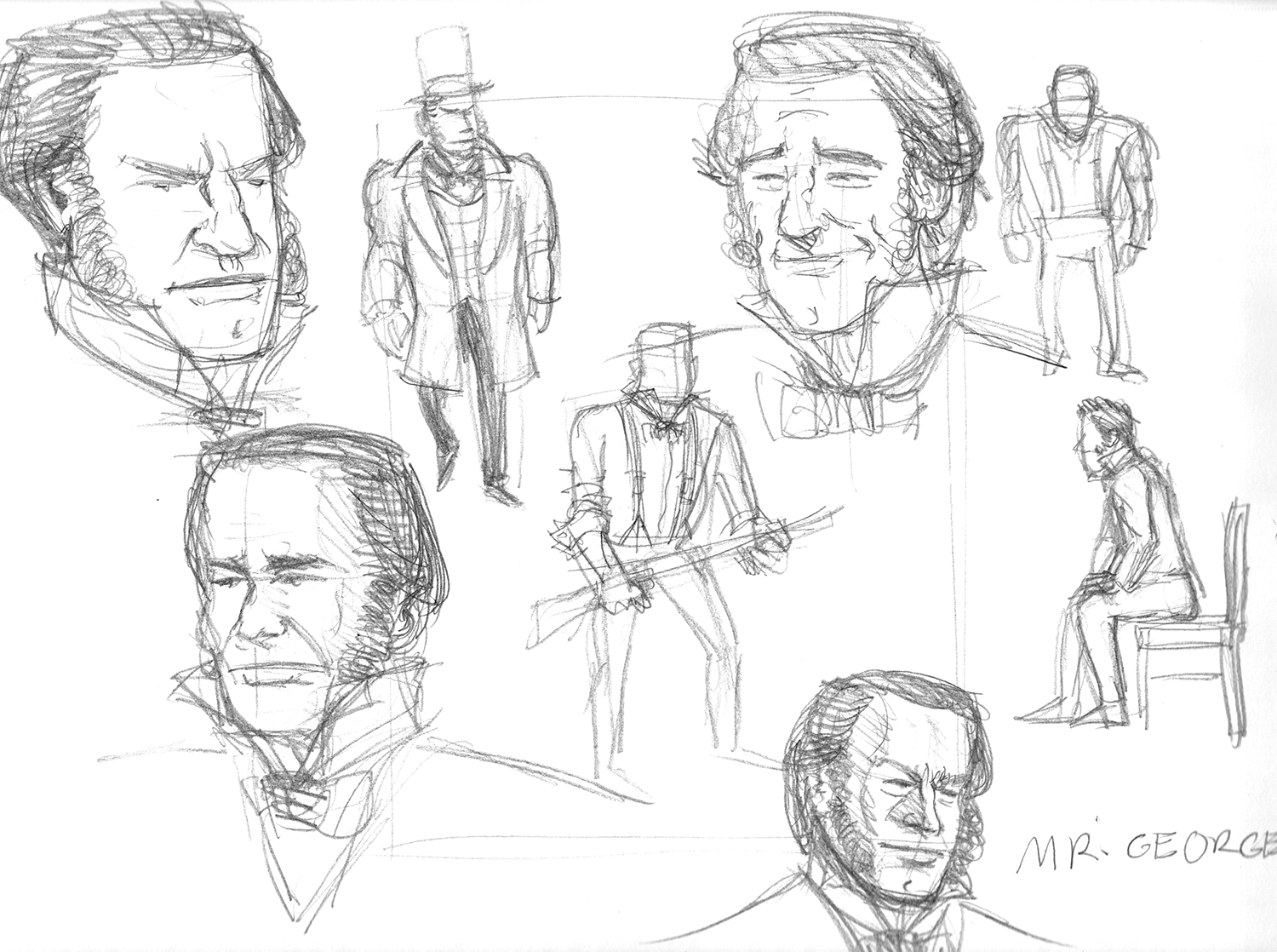 Inspector Bucket – Gerry Mooney Illustrating Dickens